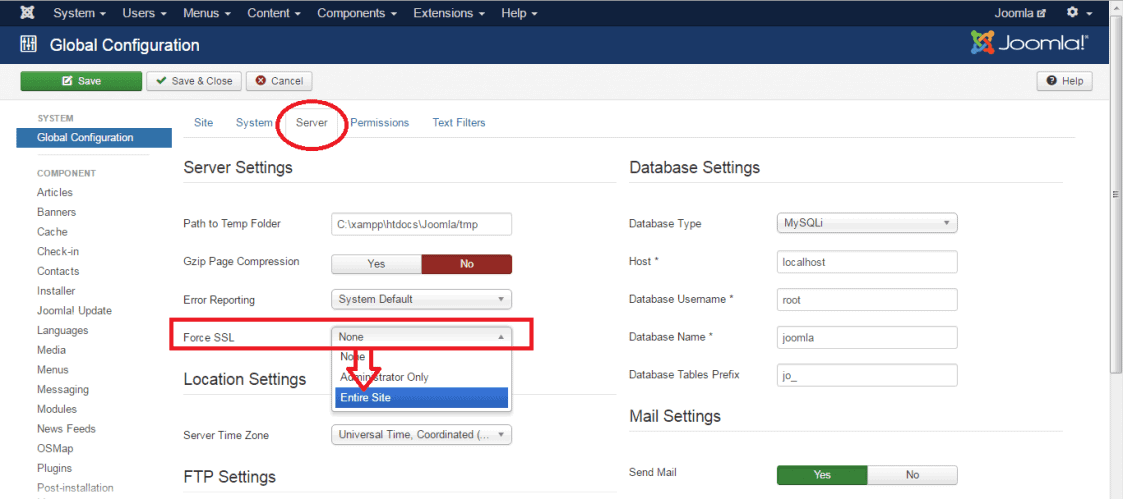 How To Enable SSL On Joomla Website - ThemeXpert