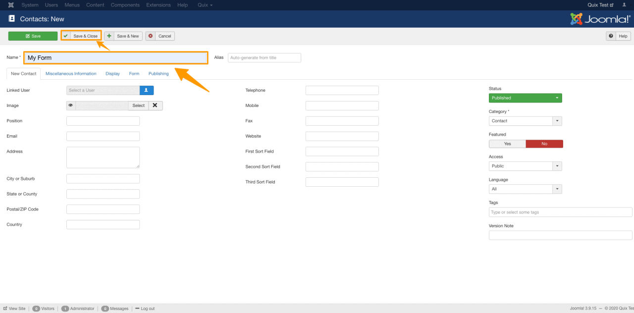 How to Create a Joomla Contact Form with Joomla Form Builder Extension ...