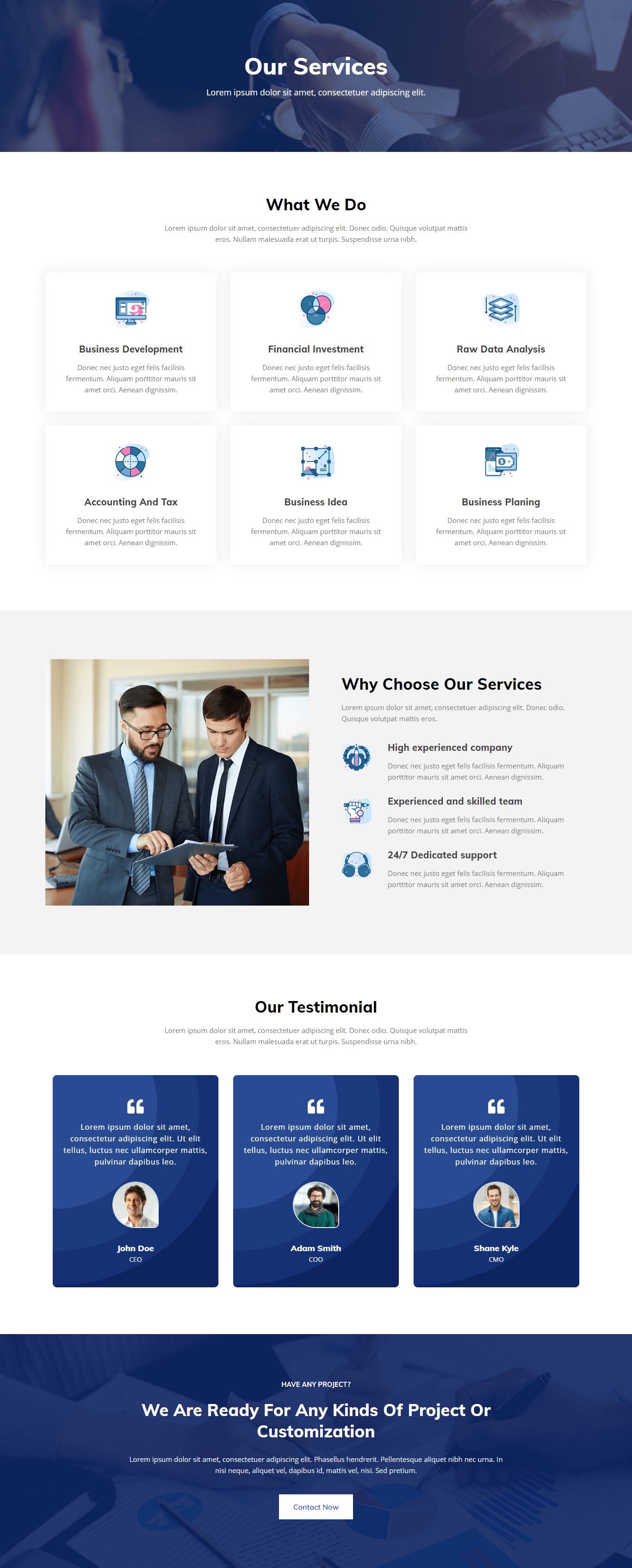 Introducing Business Layout Pack for Quix Page Builder - ThemeXpert