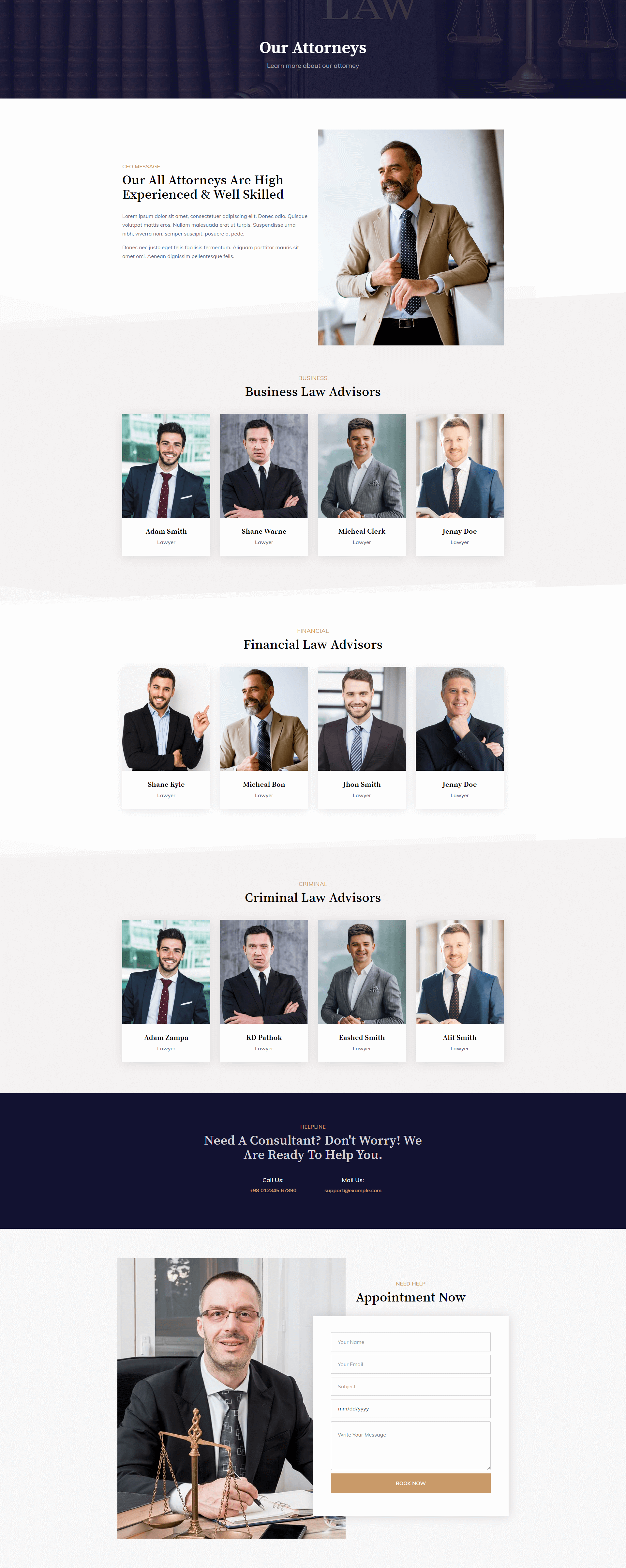 Introducing Law Firm Layout Pack For Quix Page Builder - ThemeXpert