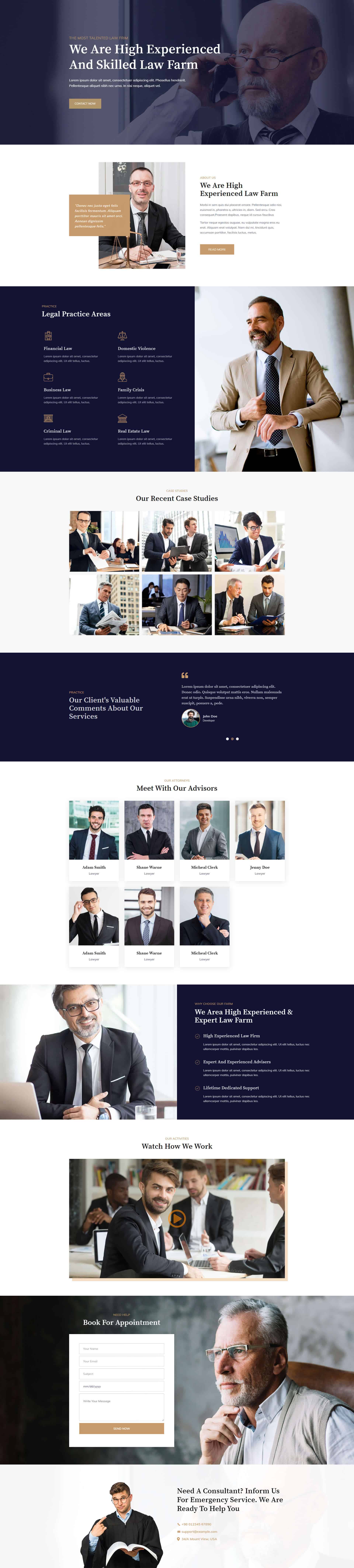 Introducing Law Firm Layout Pack For Quix Page Builder - ThemeXpert