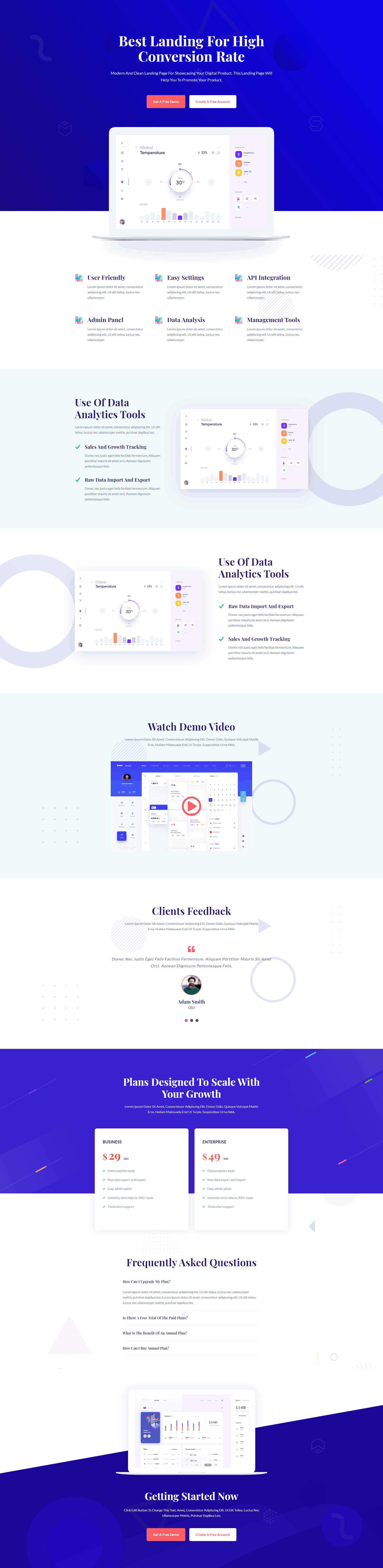 Introducing Software and SaaS Landing Page Kit for Quix Page Builder ...