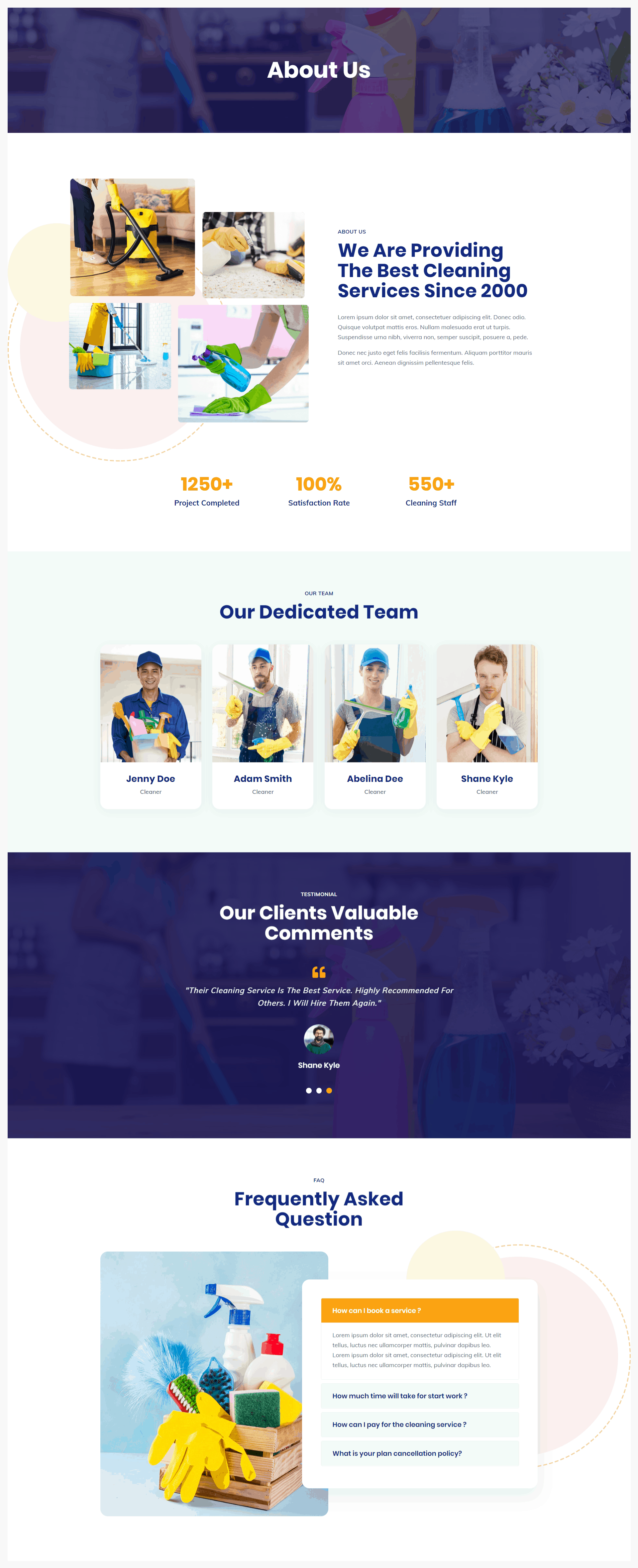 Introducing Best Cleaning Service Layout Pack for Quix Page Builder ...