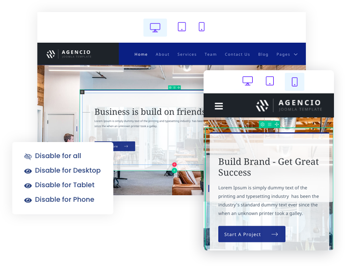 Visual Drag & Drop Website Builder for Joomla - ThemeXpert