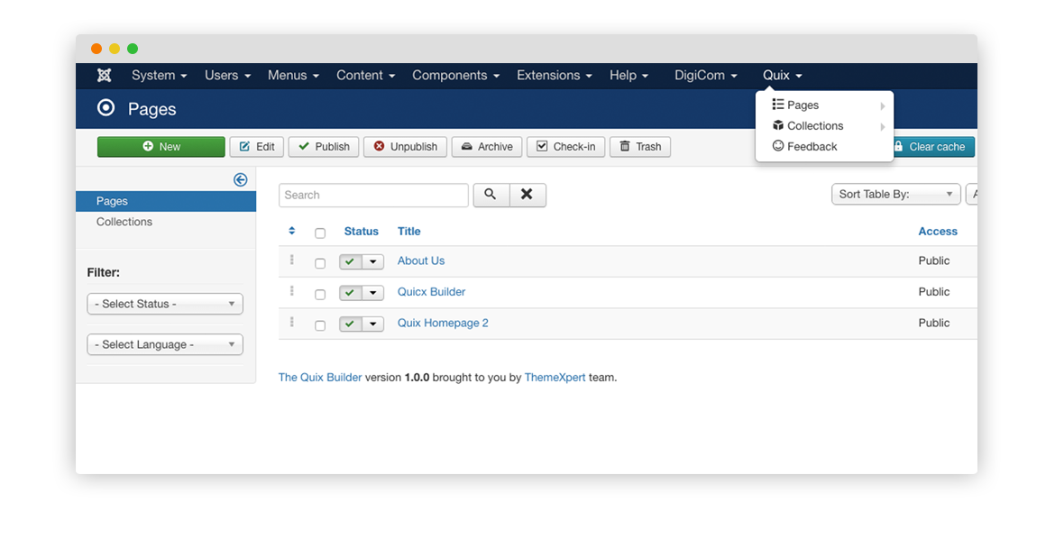 Quix - The Most Advanced Drag & Drop Website Builder For Joomla! - ThemeXpert